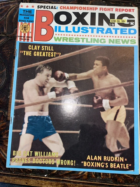 BOXING INTERNATIONAL ALL Star Wrestling Causis Clay Magazine 1966 June ...