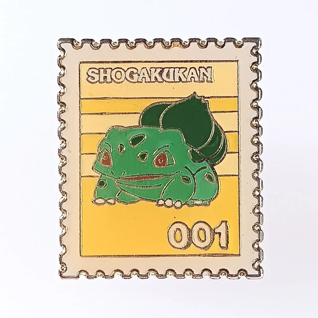 BULBASAUR POKEMON STAMP Style Clip Badge Japanese Nintendo From Japan F ...