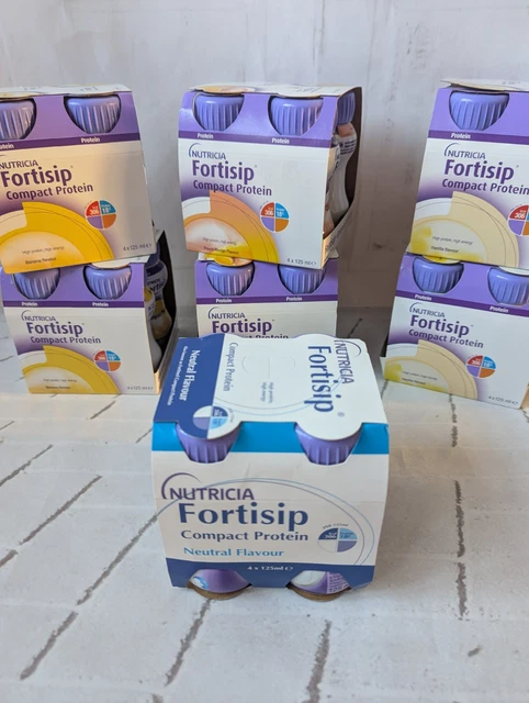 NUTRICIA FORTISIP COMPACT Protein 28x 125ml Banana Vanilla Neutral ...