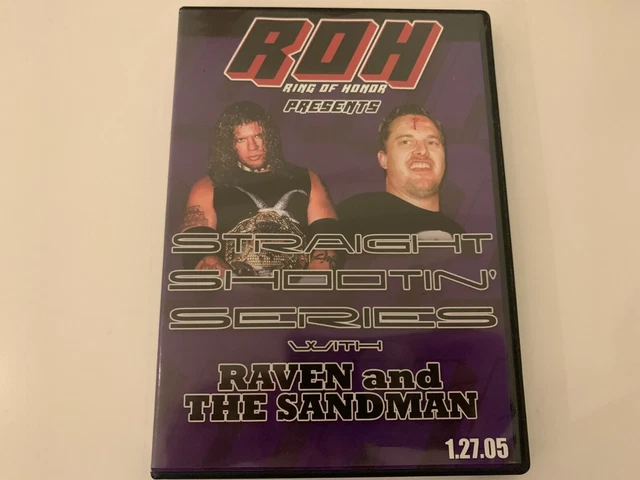 RING OF HONOR (ROH) Straight Shootin' DVD w/ Raven & Sandman (ECW, WWE ...
