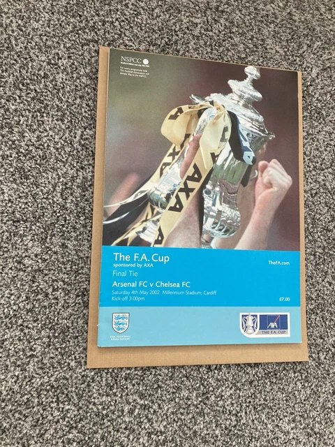 ARSENAL V CHELSEA 2002 F A Cup Final Programme. £3.31 - PicClick UK