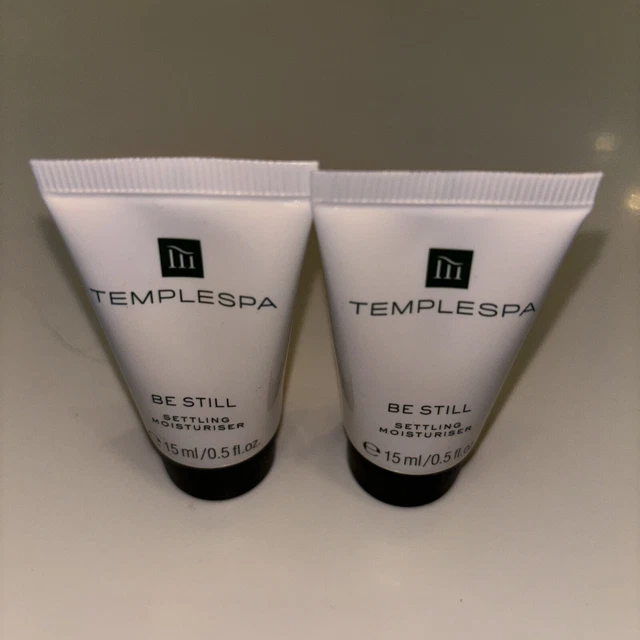 TEMPLE SPA BE 2x Still Settling Moisturiser 15ml BNIB Sensitive Skin BN ...