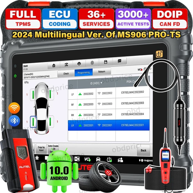 AUTEL MAXISYS MK906PRO-TS Full TPMS Car Diagnostic Scan Tool Ver ...