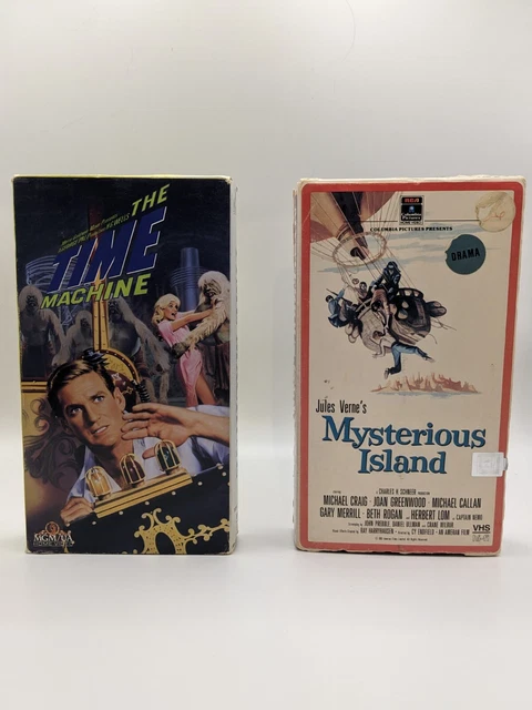 VHS SCI-FI LOT - The Time Machine 1960 Rod Taylor MGM & Mysterious Island 1961 $16.99 - PicClick CA