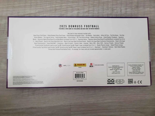 2025 PANINI DONRUSS Football Costco Bundle 81 Cards/Sealed Packs ...
