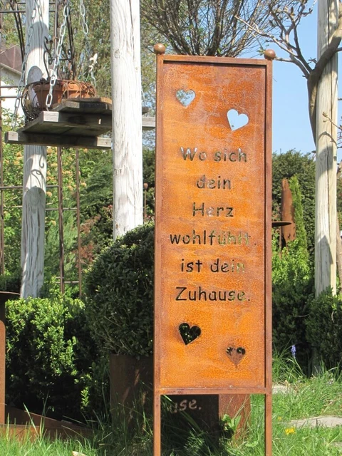 Rostschilder Mit Spruch Garten