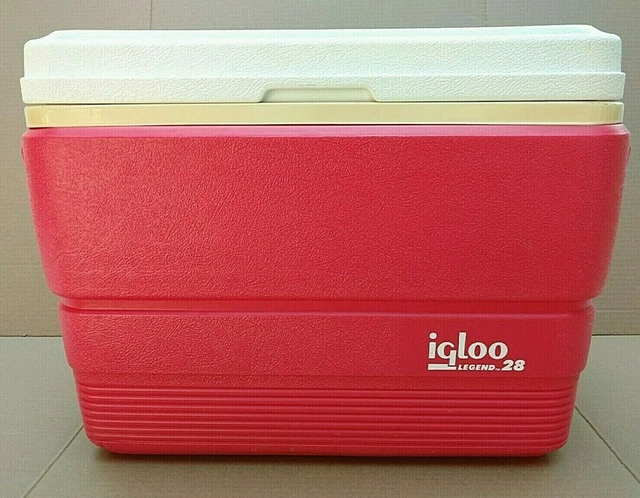 RARE VINTAGE IGLOO Legend 28 Cooler made in USA ~ CORAL PINK Color ...