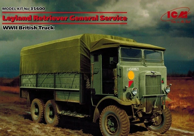 ICM 35600 - Leyland Retriever General Service WWII British Truck 1:35 ...
