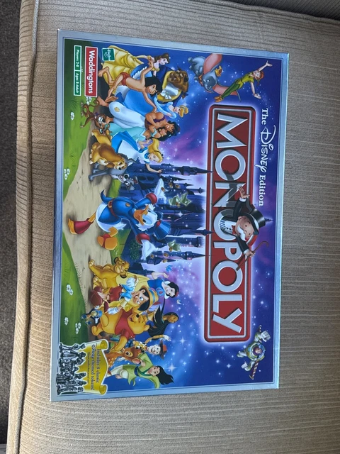 MONOPOLY THE DISNEY Edition Board Game 2001 100% COMPLETE Family Fun £3 ...