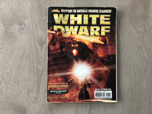 MAGAZINE REVUE WHITE Dwarf (games workshop warhammer) WD138 octobre ...