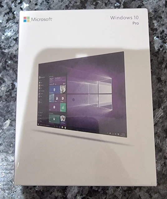 MICROSOFT WINDOWS 10 Pro Professional 32/64Bit Operating System Retail ...