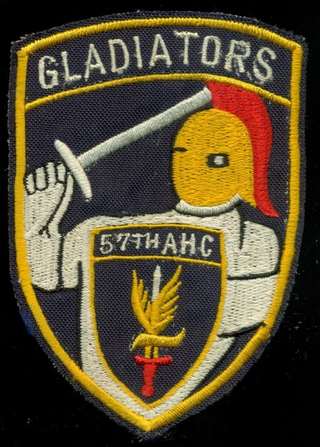 US ARMY 57TH AHC Assault Helicopter Company Gladiators Patch AA £14.30 - PicClick UK