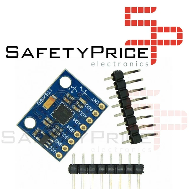 GYROSCOPE + MODULE ACCÉLÉROMÈTRE 3 axes Arduino MPU-6050 GY-521 6050 ...