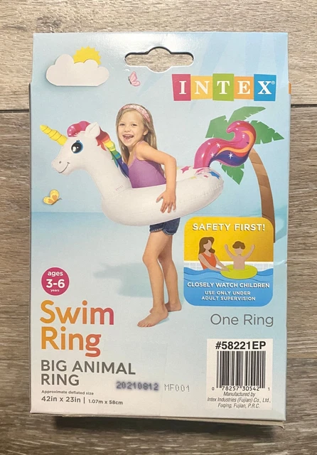 INTEX INFLATABLE RING Pool Float Swimming Tube Unicorn Kids Summer Fun ...