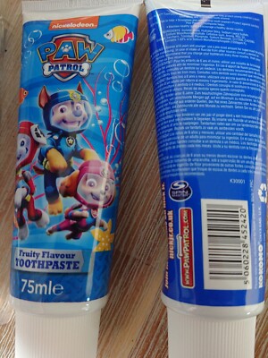 PAW PATROL 75ML X 12 Toothpaste - Nickelodeon - FRUIT FLAVOUR Flavour ...