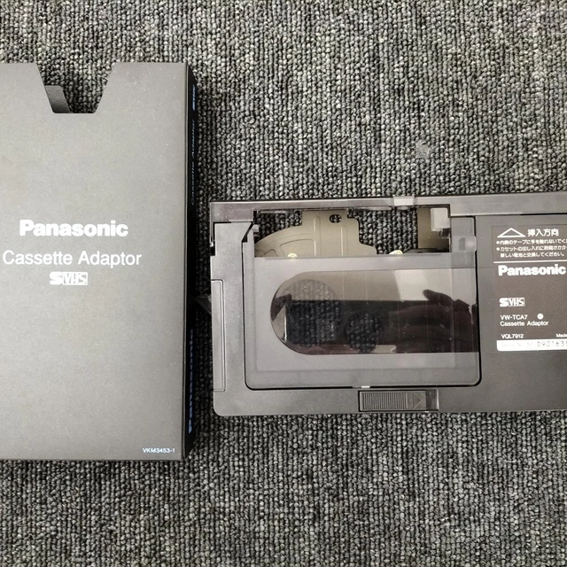 PANASONIC CAMCORDER CASSETTE Adapter VHS-C/s-VHS-C to VHS VW-TCA7 F/S w ...