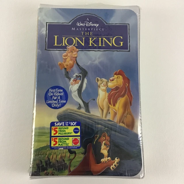 WALT DISNEY MASTERPIECE The Lion King VHS Tape Vintage 1995 Family Film ... WALT DISNEY MASTERPIECE The Lion King VHS Tape Vintage 1995 Family Film ...