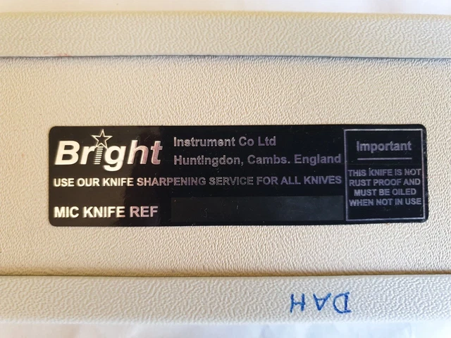 BRIGHT INSTRUMENT MICROTOME cryostat blade knife laboratory £100.00 ...