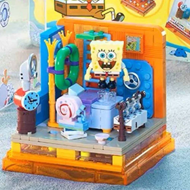 Spongebob Squarepants Building Blocks Patrick Star Krusty Krab Squidward Hot £3165 Picclick Uk