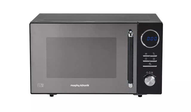 MORPHY RICHARDS 800W Standard Microwave - 23 Litres Black Am823a2ap used £74.99 - PicClick UK