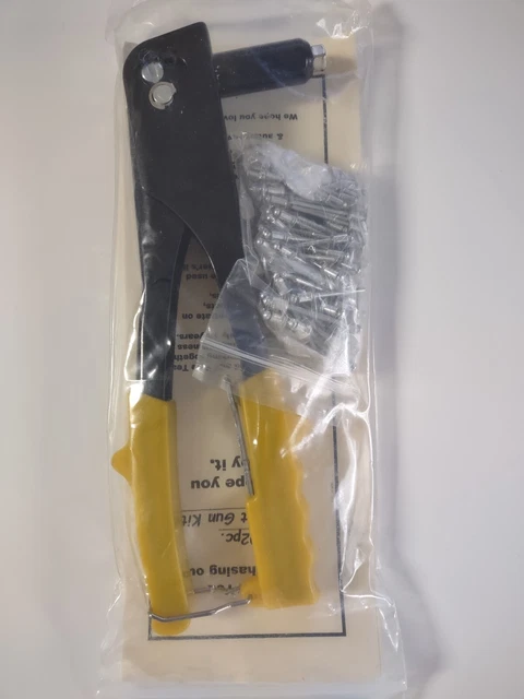 HEAVY HAND RIVETER Rivet Gun Professional Pop Rivet Gun Kit with 100pcs ...