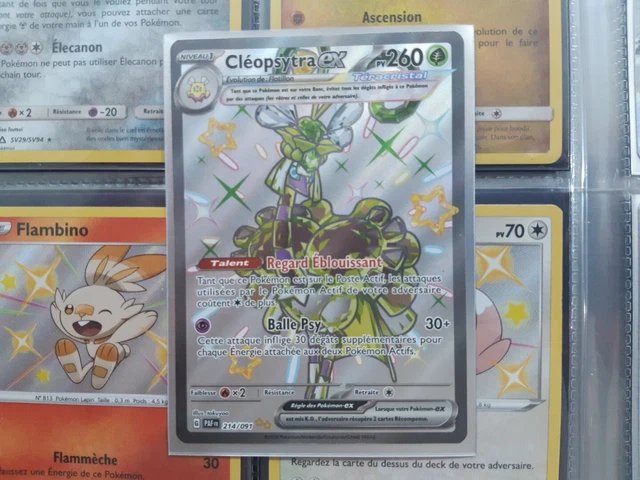 CARTE POKÉMON CLÉOPSYTRA ex shiny 214/091 Destinées de Paldéa PAF EV4.5 fr EUR 3,00 - PicClick FR