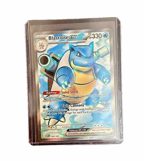 POKEMON TCG 151 Blastoise Écarlate & Violette EX Full Art 184/165 Ultra ...