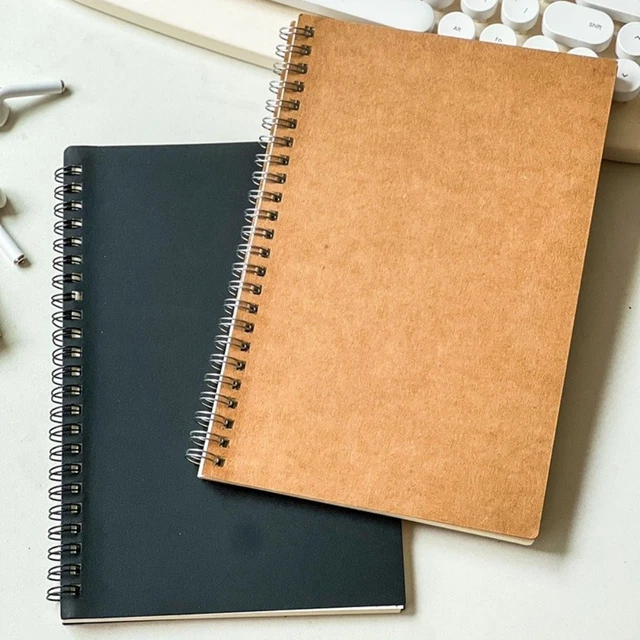 RETRO KRAFT PAPER Sketchbook Simple Blank a5 Notebook Drawing Painting ...