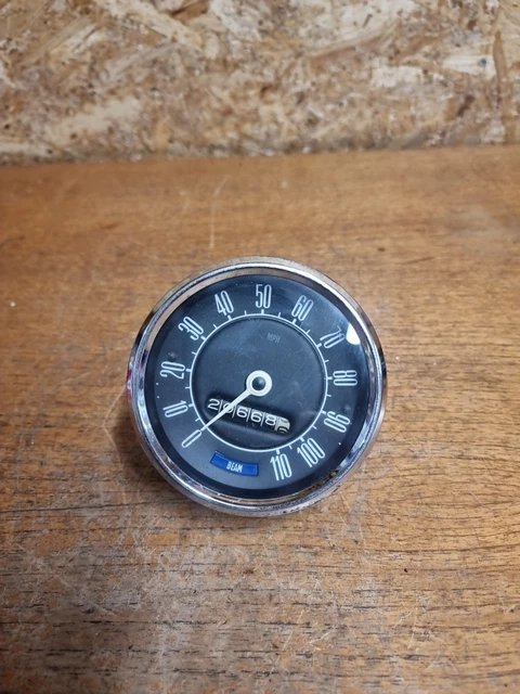 VINTAGE GENUINE FORD Cortina Speedometer Speedo Clock c7bh 7255 Tested ...