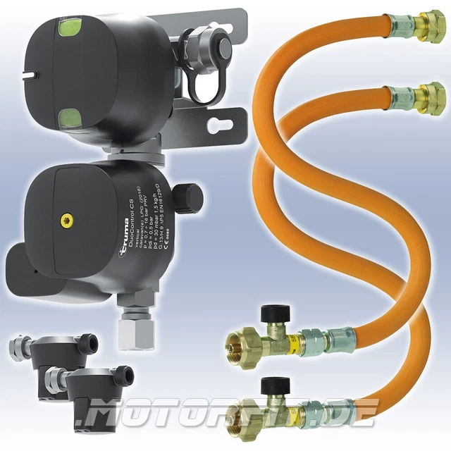 TRUMA GAS PRESSURE Regulator DuoControl CS Vertical 30 mbar Complete ...