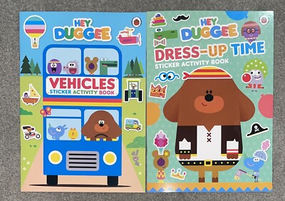 HEY DUGGEE 2022 Kids Sticker And Activity Books Set Now Half Price £4. ...