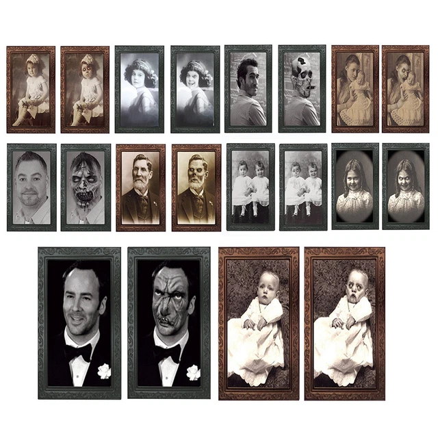 3D SCARY HORROR Portrait Picture Changing Face Photo Halloween Party ...
