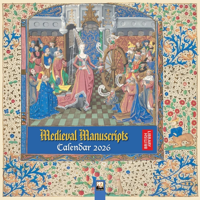 BRITISH LIBRARY MEDIEVAL Manuscripts Wall Calendar 2026 Art Calendar ...