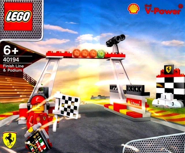 LEGO FERRARI / Shell / V-Power #40194 - Finish Line + Podium - 100% NEW ...