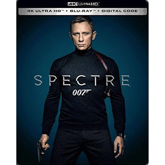 SPECTRE 007 JAMES Bond Steelbook (4K Ultra HD / Blu-Ray / Digital) NEW ...