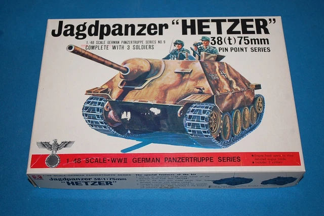BANDAI 8239 - Jagdpanzer "Hetzer" 38(t) 75mm scala 1/48 EUR 34,00 ...