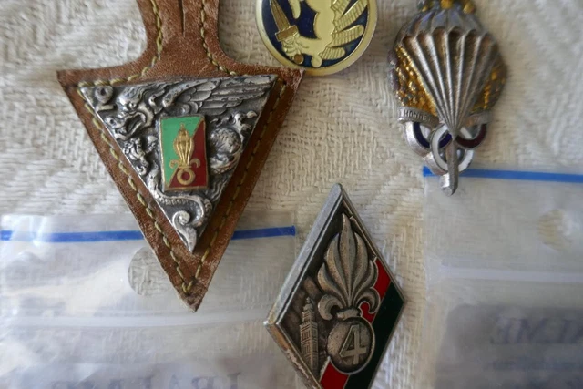 INSIGNE LÉGION ÉTRANGÈRE 2° REP parachutiste -4° REI - insigne béret et ...
