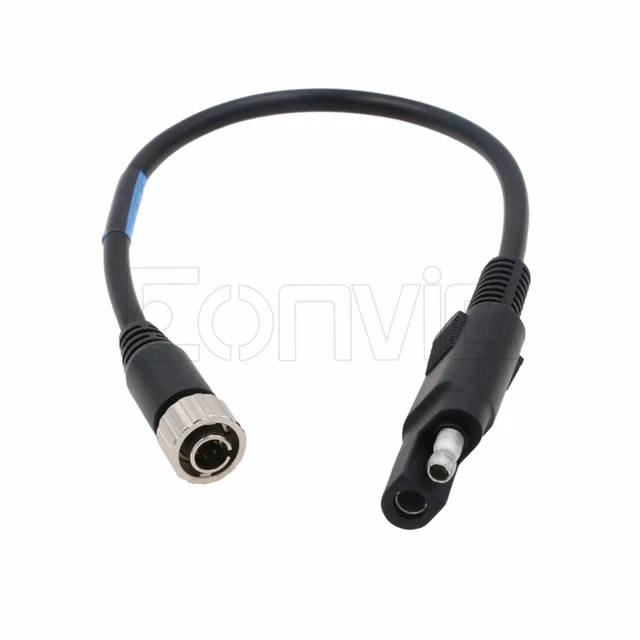 TOPCON HIPER SR GPS RTK Receiver 6 Pin SAE 2-pin External Power Adapter ...