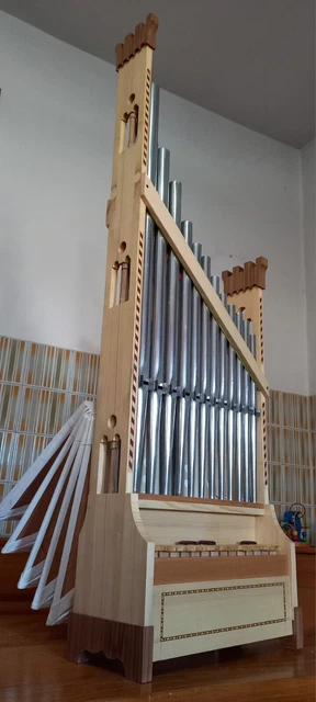 PORTATIVE PIPE ORGAN, Organo Portativo , Medieval PfeifenOrgel EUR 1. ...