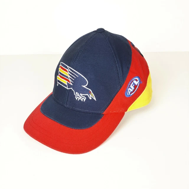 OFFICIAL AFL VINTAGE ADELAIDE CROWS Heavy Cotton 90s Logo Hat / Cap ...