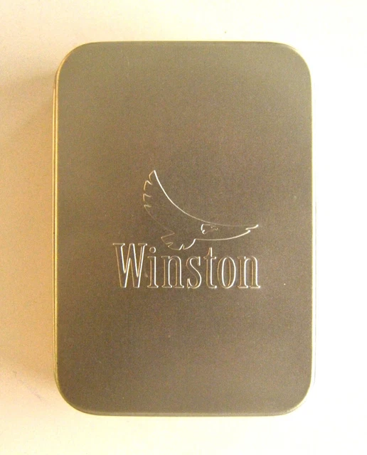 BOITE MÉTALLIQUE POUR cigarettes "Winston" USA. Année 1995. EUR 16,20 ...