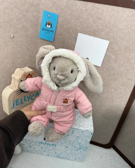 JELLYCAT BASHFUL BUNNY 'Snow Suit' 31cm Plush Toy New With Tags+Dust ...