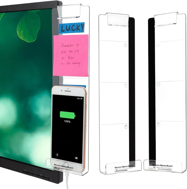 OFFICE DESK ACCESSORIES Computer Monitor Memo Board Multifunction ...