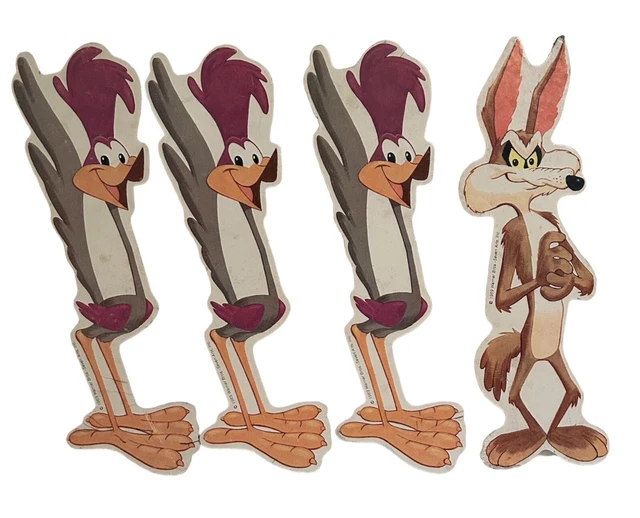 LARGE WILE E Coyote and Road Runner Characters From Warner Bros. 1969 ...
