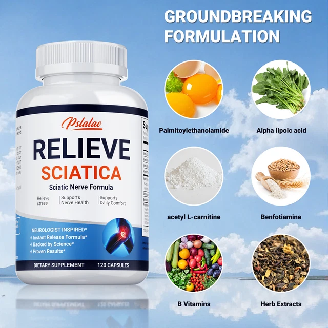 RELIEVE SCIATICA - R-ALA - Natural Nerve Formula, Pain Relief, Anti ...