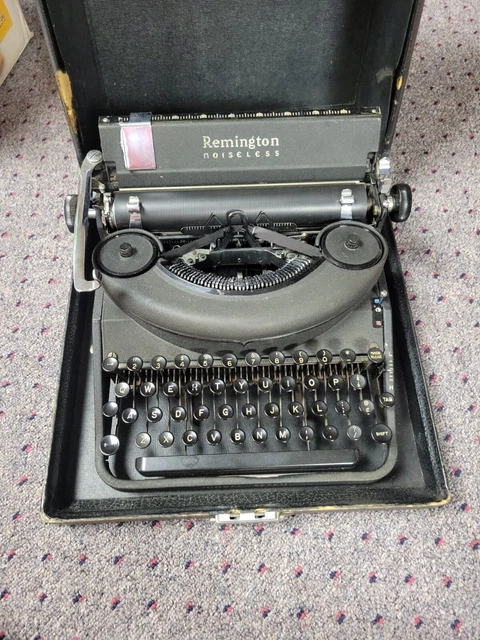 REMINGTON RAND NOISELESS Model 7 Typewriter with Case $65.00 - PicClick
