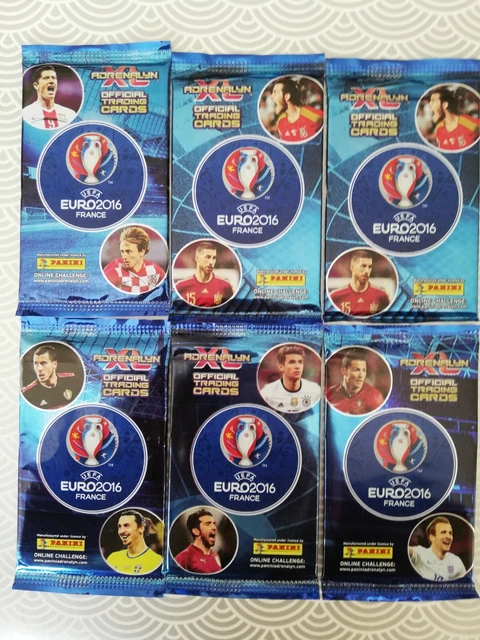 6 POCHETTES PANINI UEFA EURO 2016 ADRENALYN XL Neuves! (5 différentes ...