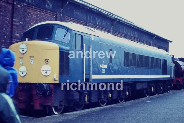 44008 CLASS 44 Diesel Locomotive 1980s Original 35mm Railway Slide Agfa ...