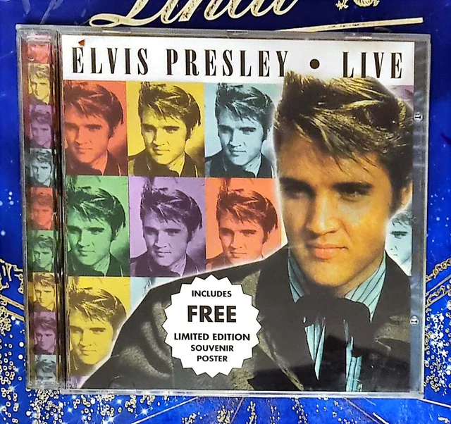 ELVIS PRESLEY CD Live Limited Edition Hound Dog Heartbreak Hotel Blue ...