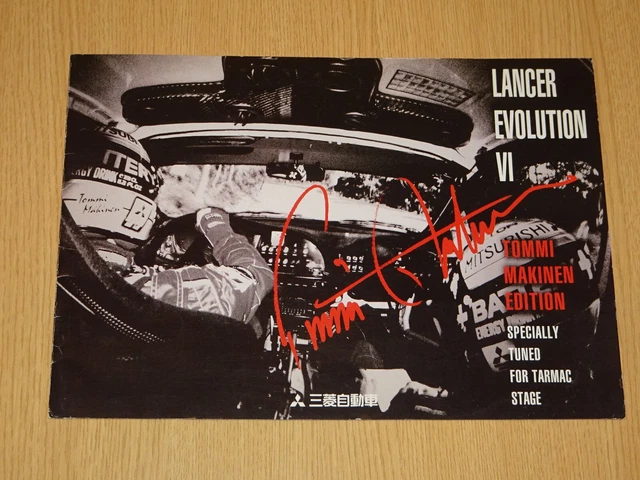 JDM 1999 MITSUBISHI LANCER EVOLUTION TOMMI MAKINEN EDITION brochure ...